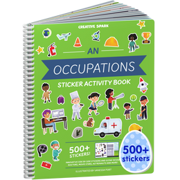 Occupations and Jobs Sticker Book: Over 500 Stickers and 12 Unique ...
