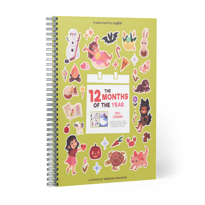 12 months Sticker Book – Cupkin