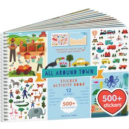 All Around Town Sticker Book: Over 500 Stickers and 12 Unique Scenes ...