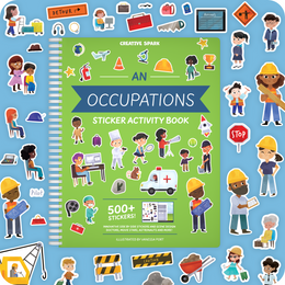 Occupations and Jobs Sticker Book: Over 500 Stickers and 12 Unique ...