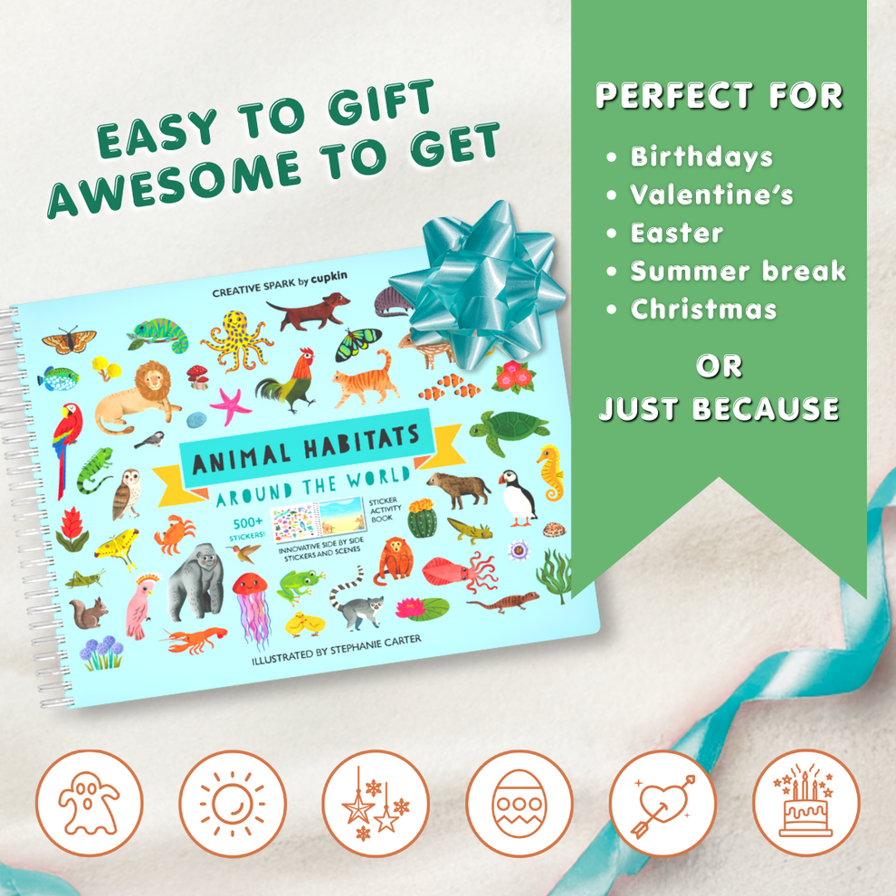 Animal Habitats Sticker Book: Over 500 Stickers and 12 Unique Scenes ...