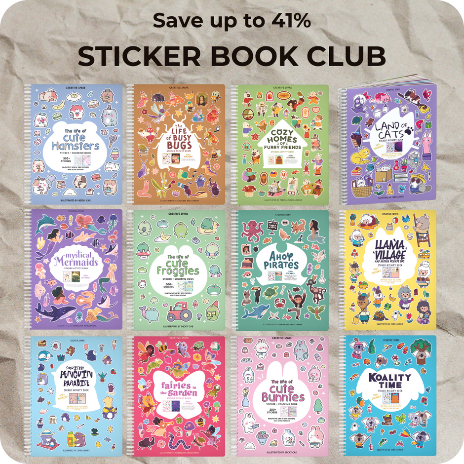 Sticker Books with Coloring Pages - The Ultimate Activity Book for Kids ...