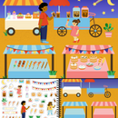 Food Truck Adventure Sticker Book: Over 500 Stickers and 12 Unique ...