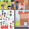 Occupations and Jobs Sticker Book: Over 500 Stickers and 12 Unique ...