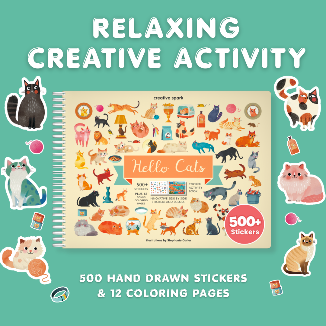 Hello Cats Sticker Book – Cupkin