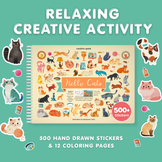 Hello Cats Sticker Book with 500+ Cute Cat Stickers – Cupkin