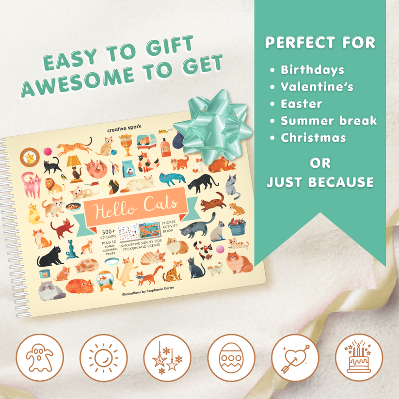 Hello Cats Sticker Book – Cupkin