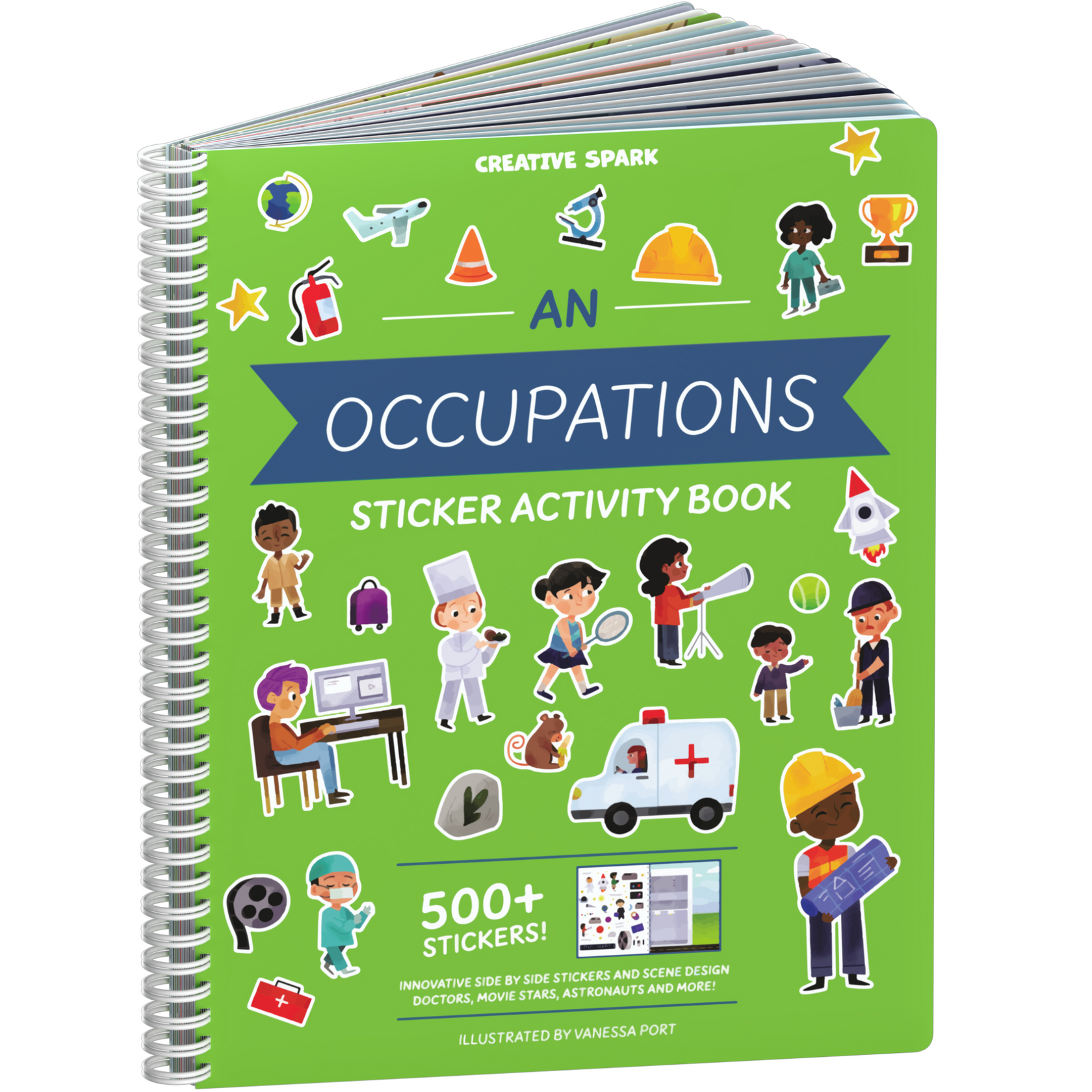 Occupations and Jobs Sticker Book: Over 500 Stickers and 12 Unique ...