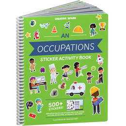 Occupations and Jobs Sticker Book: Over 500 Stickers and 12 Unique ...