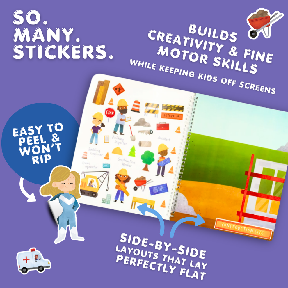 Occupations and Jobs Sticker Book: Over 500 Stickers and 12 Unique ...