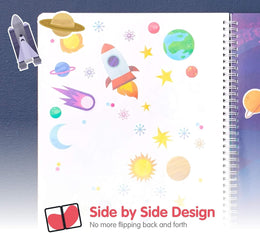 Space Sticker Book Over 500 Stickers and 12 Unique Scenes | Cupkin