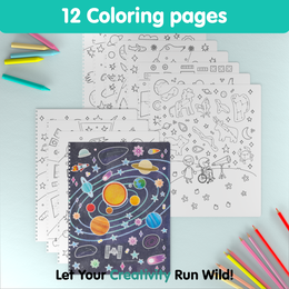 Space Sticker Book Over 500 Stickers and 12 Unique Scenes | Cupkin