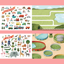 All Around Town Sticker Book: Over 500 Stickers and 12 Unique Scenes ...
