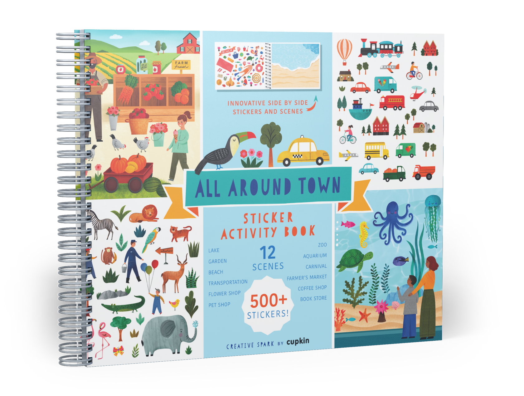 All Around Town Sticker Book: Over 500 Stickers and 12 Unique Scenes ...