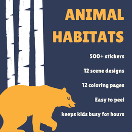 Animal Habitats Sticker Book: Over 500 Stickers and 12 Unique Scenes ...