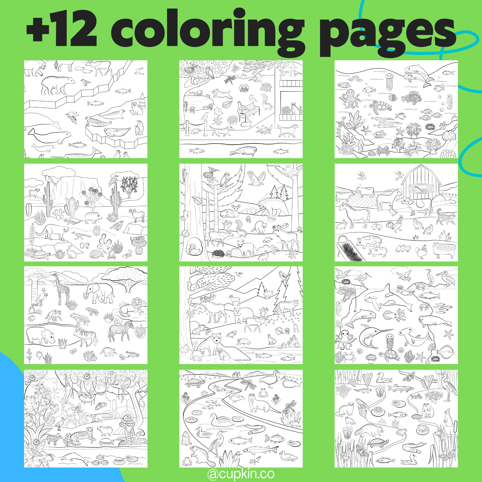 Animal Habitats Sticker Book: Over 500 Stickers and 12 Unique Scenes ...